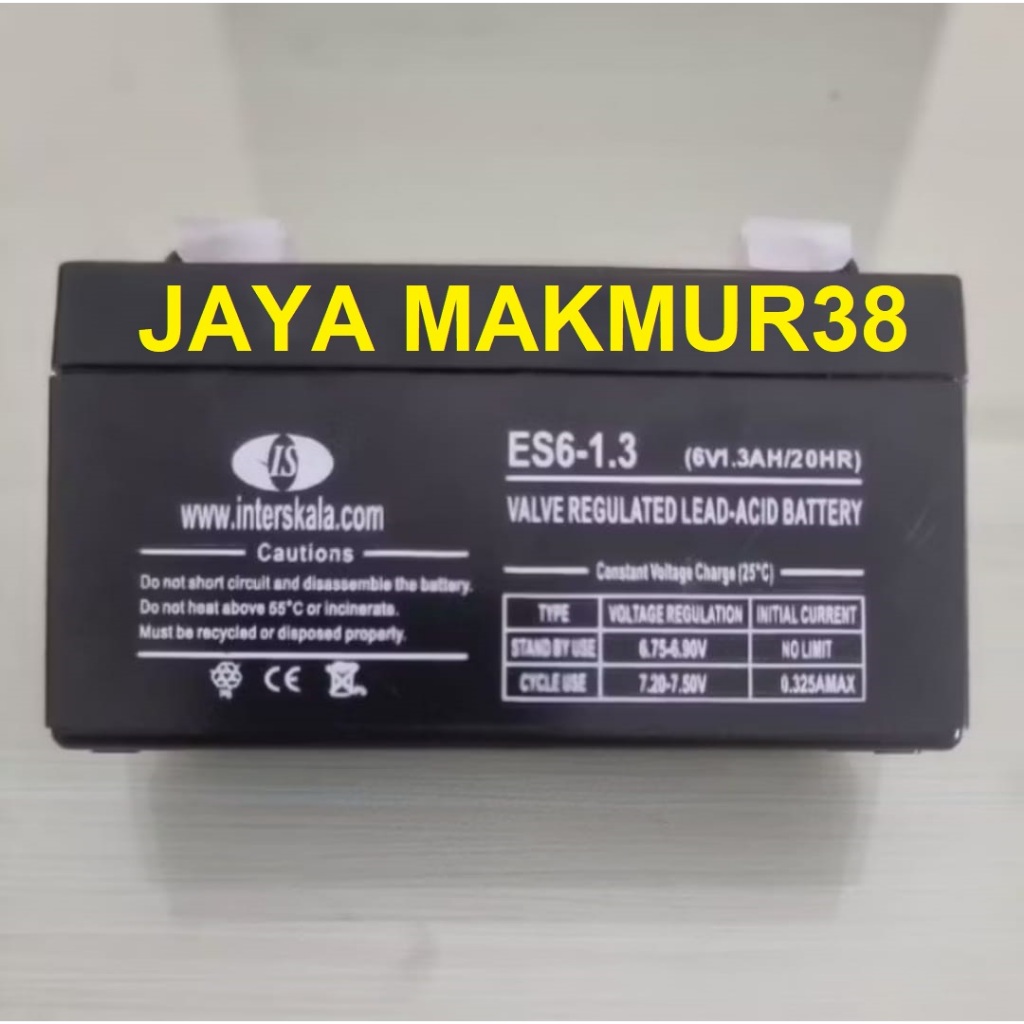 Jual Baterai timbangan gantung digital Sonic T.18/ES6-1.3 (6V1.3AH/20HR) | Shopee Indonesia