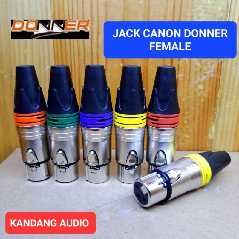 Jual JACK CANON XRL DONNER FEMALE | Shopee Indonesia