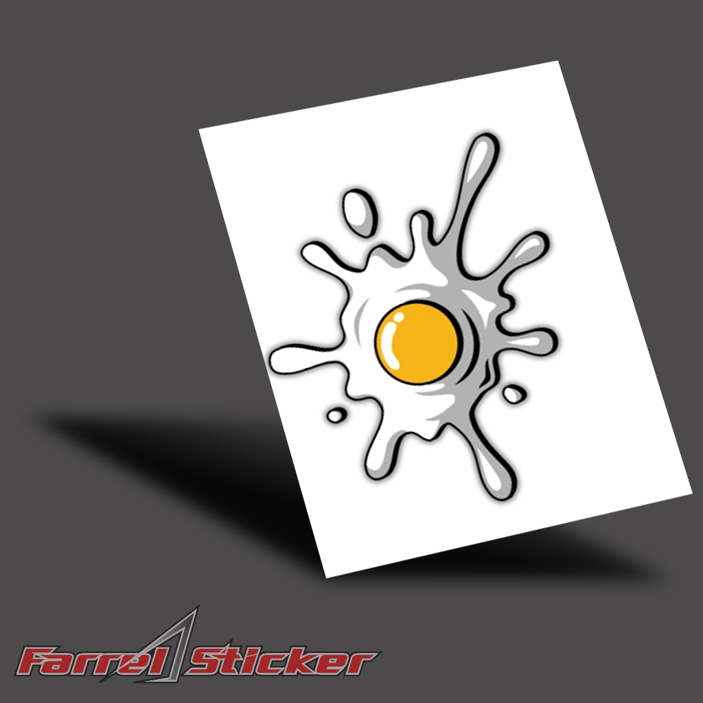 Jual Stiker Telor Sticker efek Bercak Telur Ceplok | Shopee Indonesia