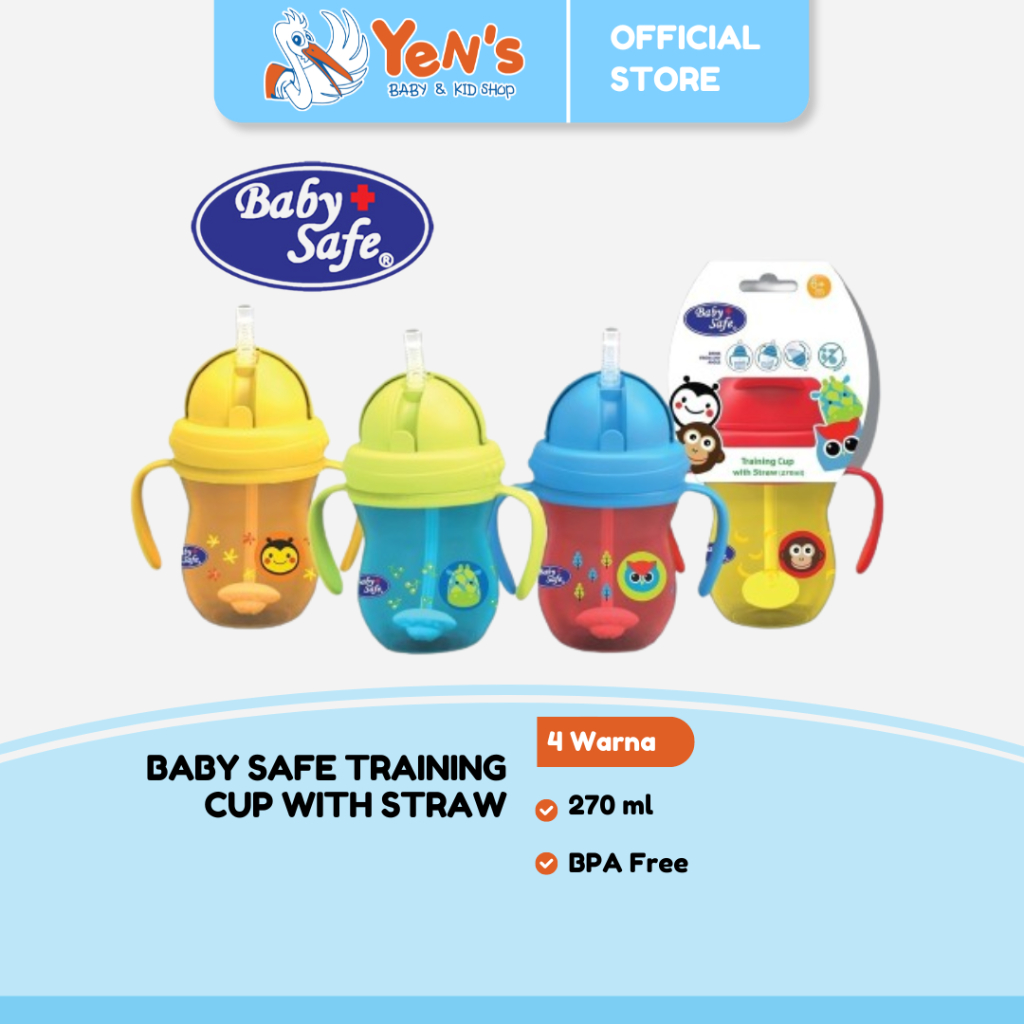 Jual Baby Safe SK019 Training Cup With Straw - Weighted Straw 270 ml ...