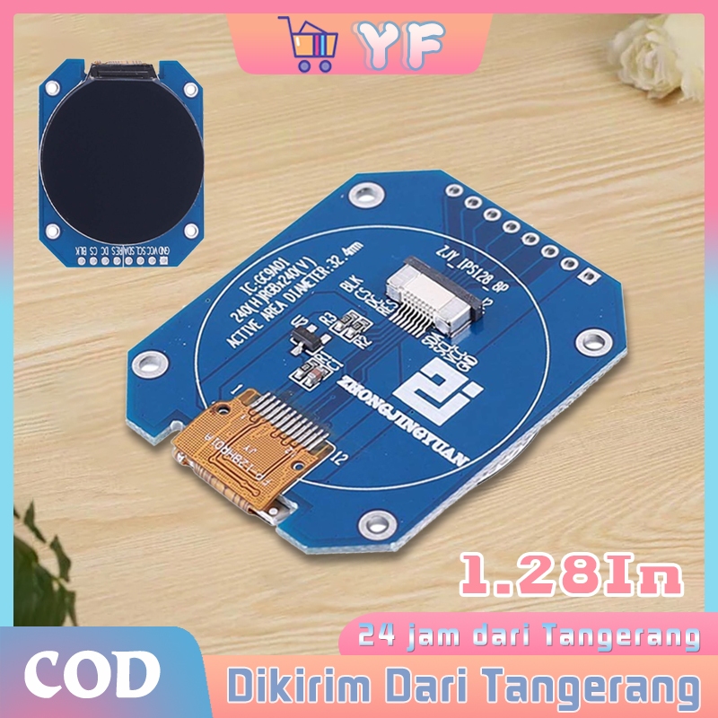Jual Lcd Tft Display 1.28 Inch Layar Tft Bulat Lcd Display Module ...
