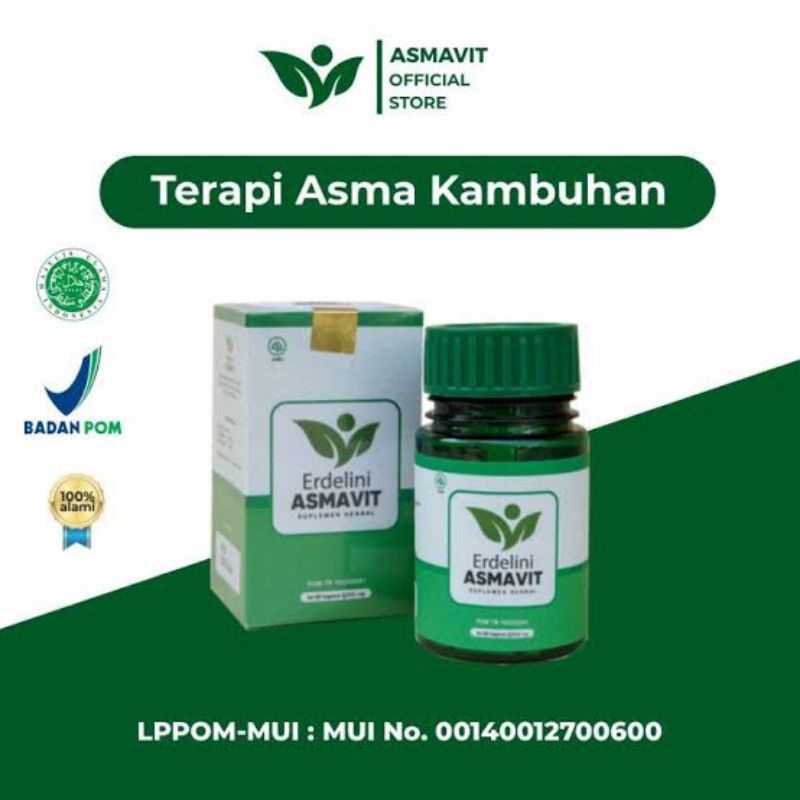 Jual ASMAVIT ERDELINI ASMAVIT OBAT ASMA BATUK SESAK NAFAS PILEK SINUSITIS FLU MIGRAIN BRONKITIS ...