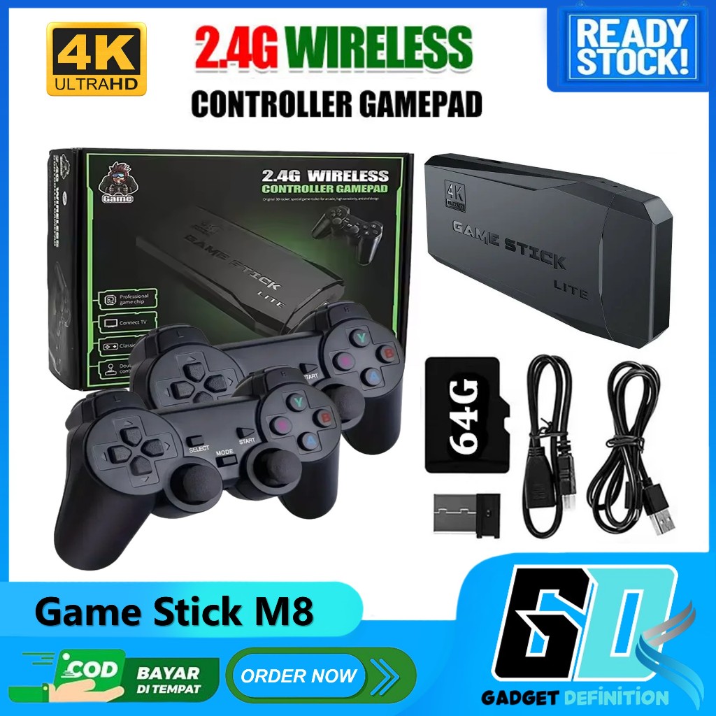 Jual Game stick 4K/Gaming/Permainan Konsol Video 64G Game Konsol Game ...