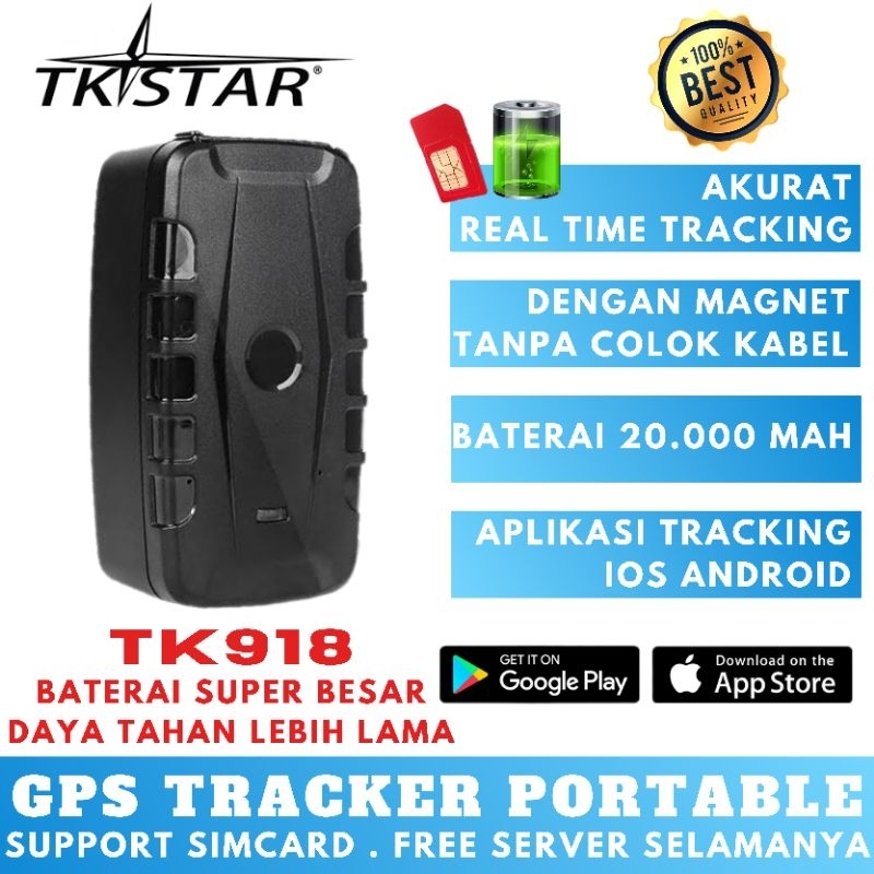 Jual GPS TRACKER PORTABLE MOBIL MOTOR SAPI TKSTAR MAGNET JARAK JAUH TK905 TK905B TK915 TK918 ...