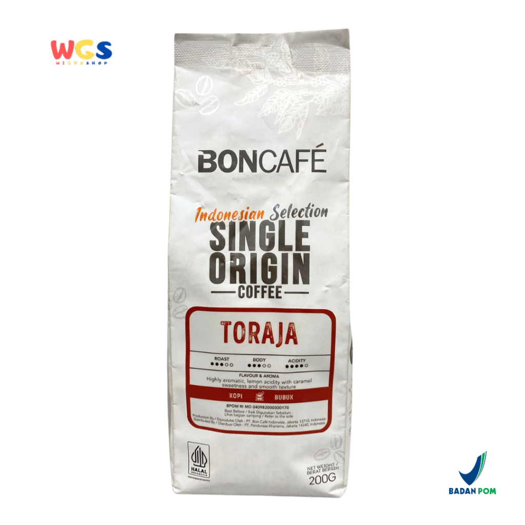 Jual BONCAFE Toraja Single Origin Roasted Arabica 100% Ground Coffee ...