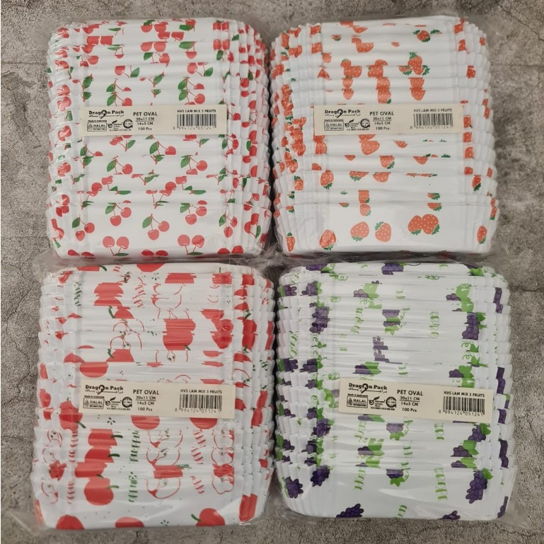 Jual Paper Cup Case Oval / Kertas Alas Roti Oval / Laminating Paper Cup ...