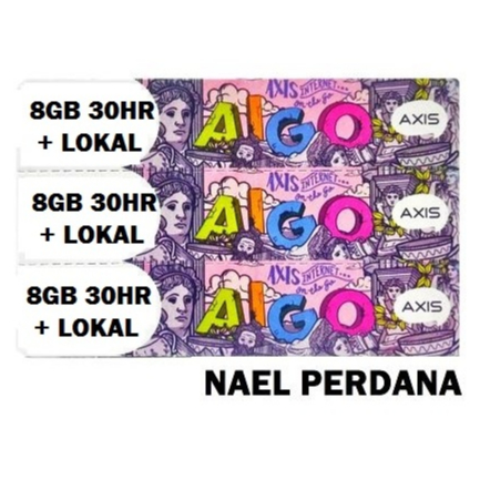 Jual VC AXIS 8GB 30HARI + LOKAL | Shopee Indonesia