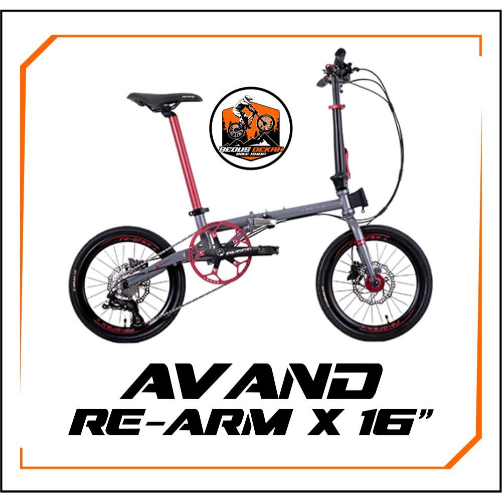 Jual SEPEDA LIPAT FOLDING BIKE 16 INCH AVAND RE-ARM X 10 SPEED | Shopee ...