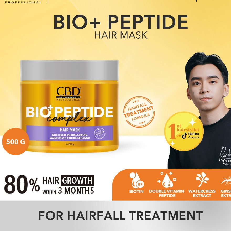 Jual CBD BIO+PEPTIDE COMPLEX HAIR MASK 500ml | Shopee Indonesia