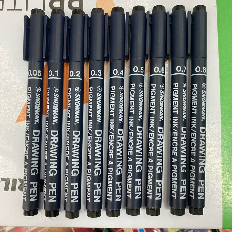 Jual DRAWING PEN SNOWMAN FT700 HITAM ( 1PCS) | Shopee Indonesia