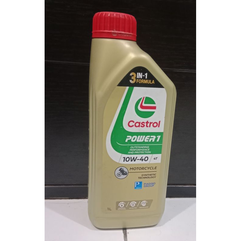 Jual OLI MESIN CASTROL POWER'1 10W-40/1L REKOMENDASI PIAGGIO VESPA ...
