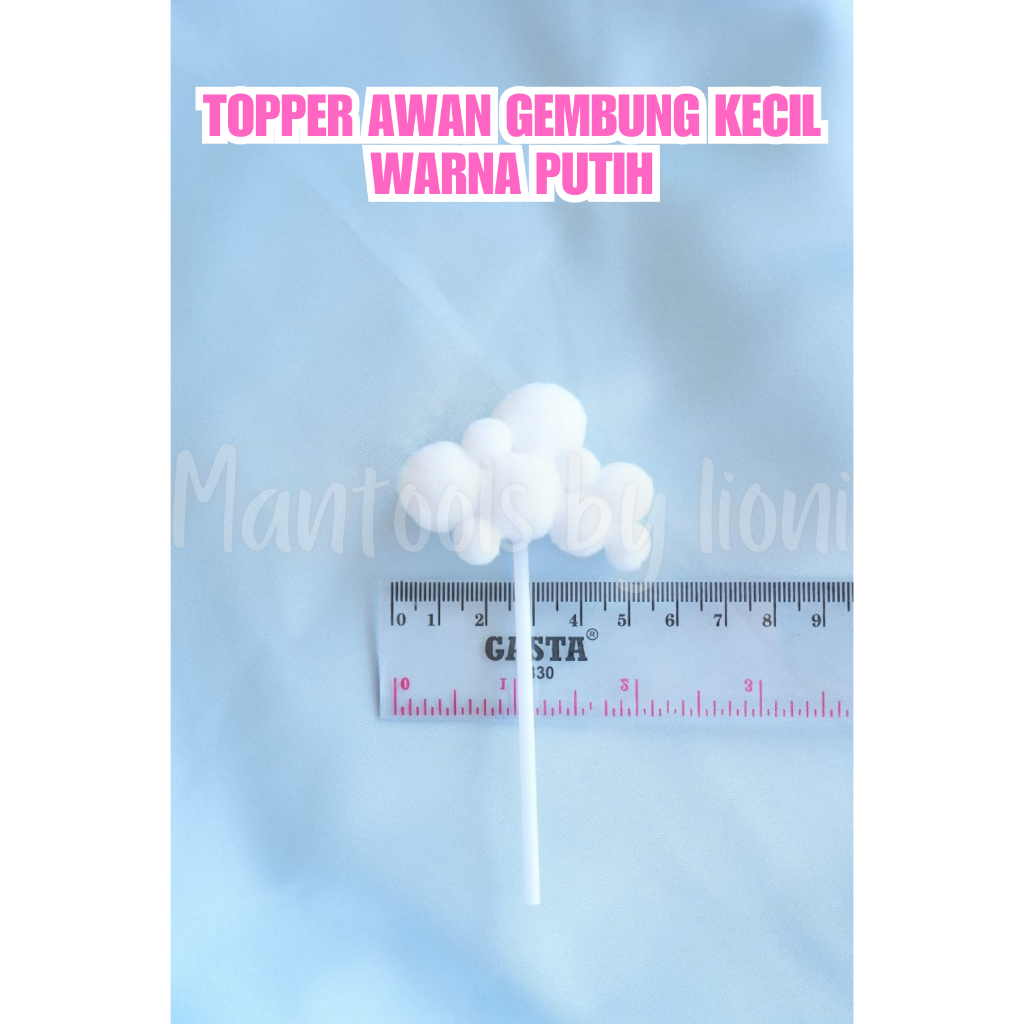 Jual TOPPER AWAN GEMBUNG KECIL WARNA PUTIH UNTUK DEKORASI KUE CAKE ...