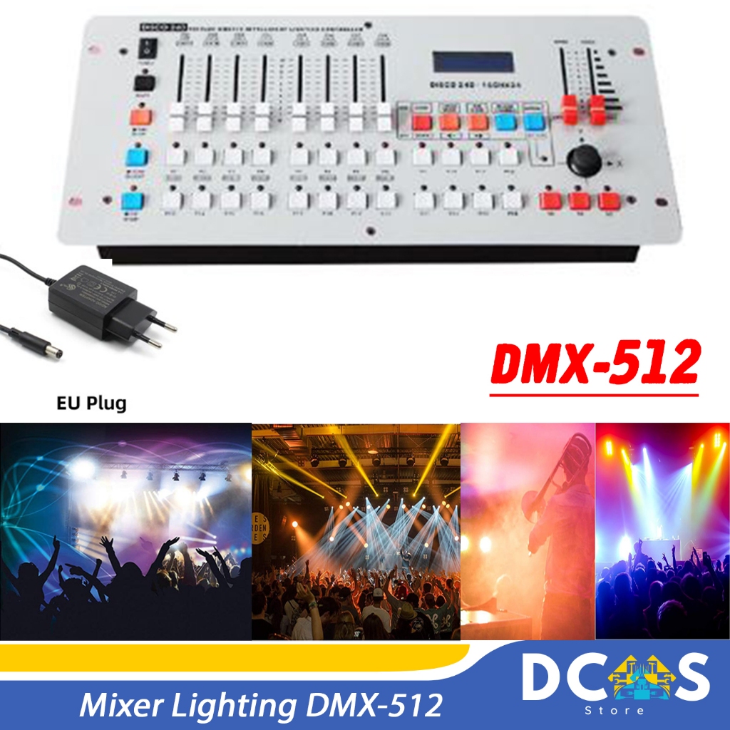 Jual Stage Light Mixer DMX 512 / Disco 240 DMX240 Controller Lampu ...