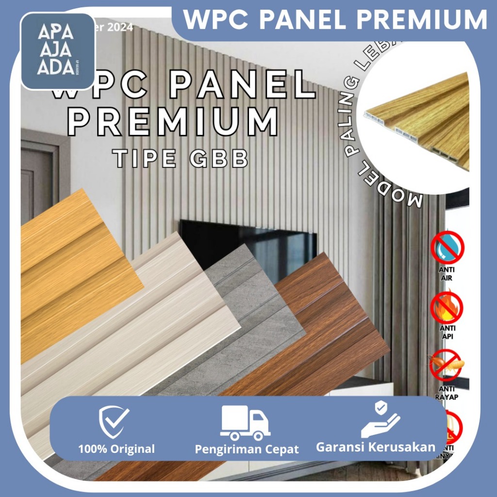 Jual WPC Panel (PREMIUM) Panjang 3 dan 1 meter / WPC Panel Tipe GBB ...