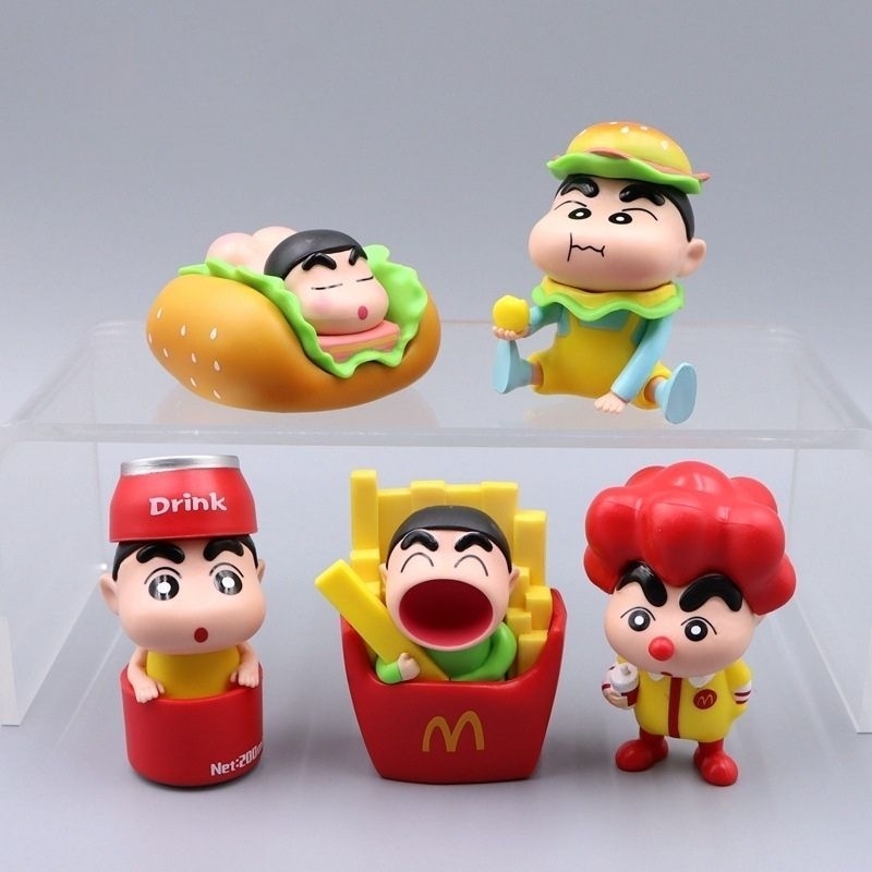 Jual blindbox mcd crayon shinchan Hamburger figure Crayon Shin-chan ...