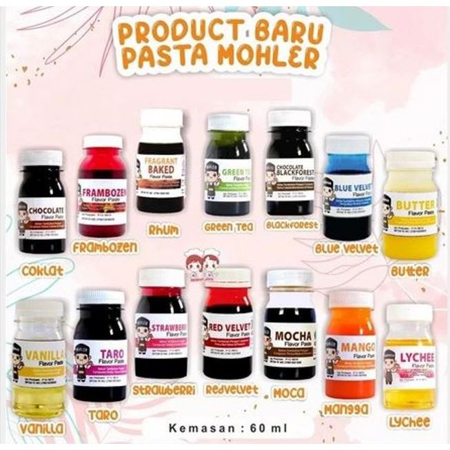 Jual Mohler Pasta Perisa Pewarna Perasa dan warna Aneka Rasa Mohler ...