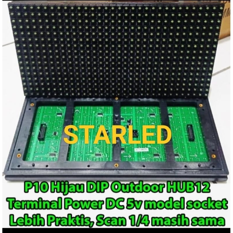 Jual MODUL LED P10 HIJAU Dif full audor Hup 12 | Shopee Indonesia