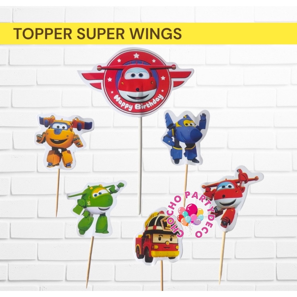 Jual Topper SUPER WINGS / Topper Kue Super Wings | Shopee Indonesia