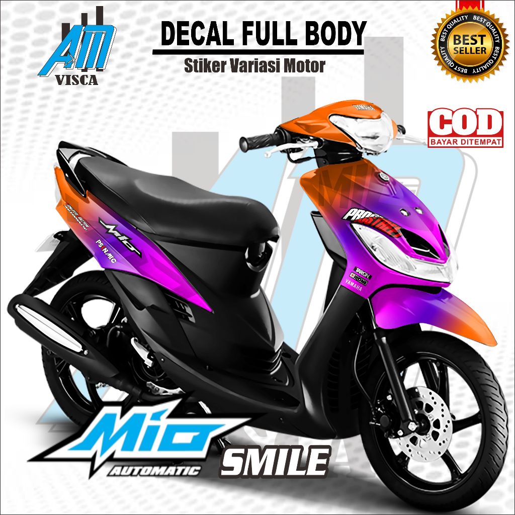 Jual Stiker Decal Mio Smile Full Body Sticker Variasi Mio Smile Karbu ...
