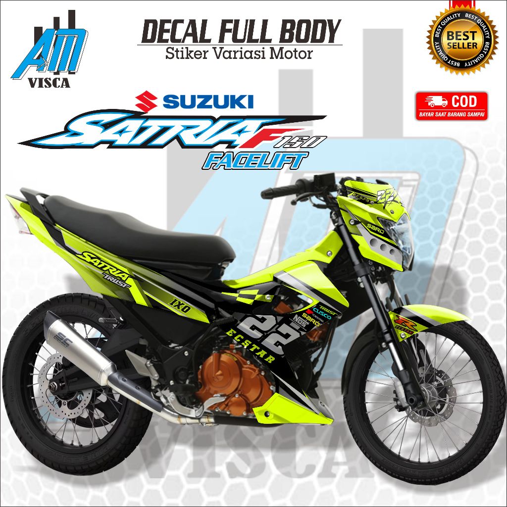 Jual Stiker Decal Satria Fu Facelift Ful Body Sticker Variasi Motif ...