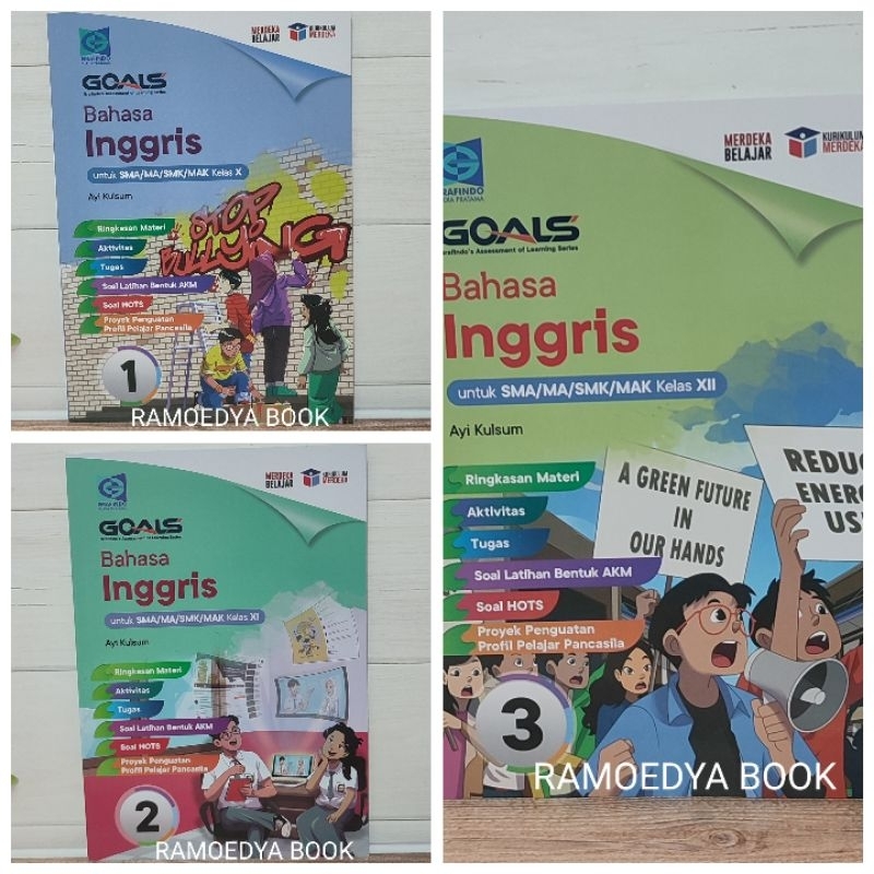 Jual Buku Goals Bahasa Inggris SMA/MA/SMK kelas 10,11,12 Kurikulum Merdeka Grafindo | Shopee ...