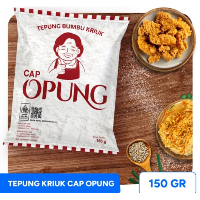 Jual [150 gram] tepung bumbu kriuk cap opung | Shopee Indonesia