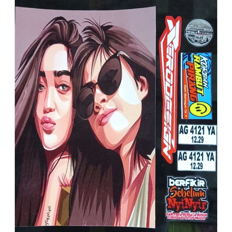 Jual Stiker Vector bak belakang miniatur truk,stiker kaca Rero design ...
