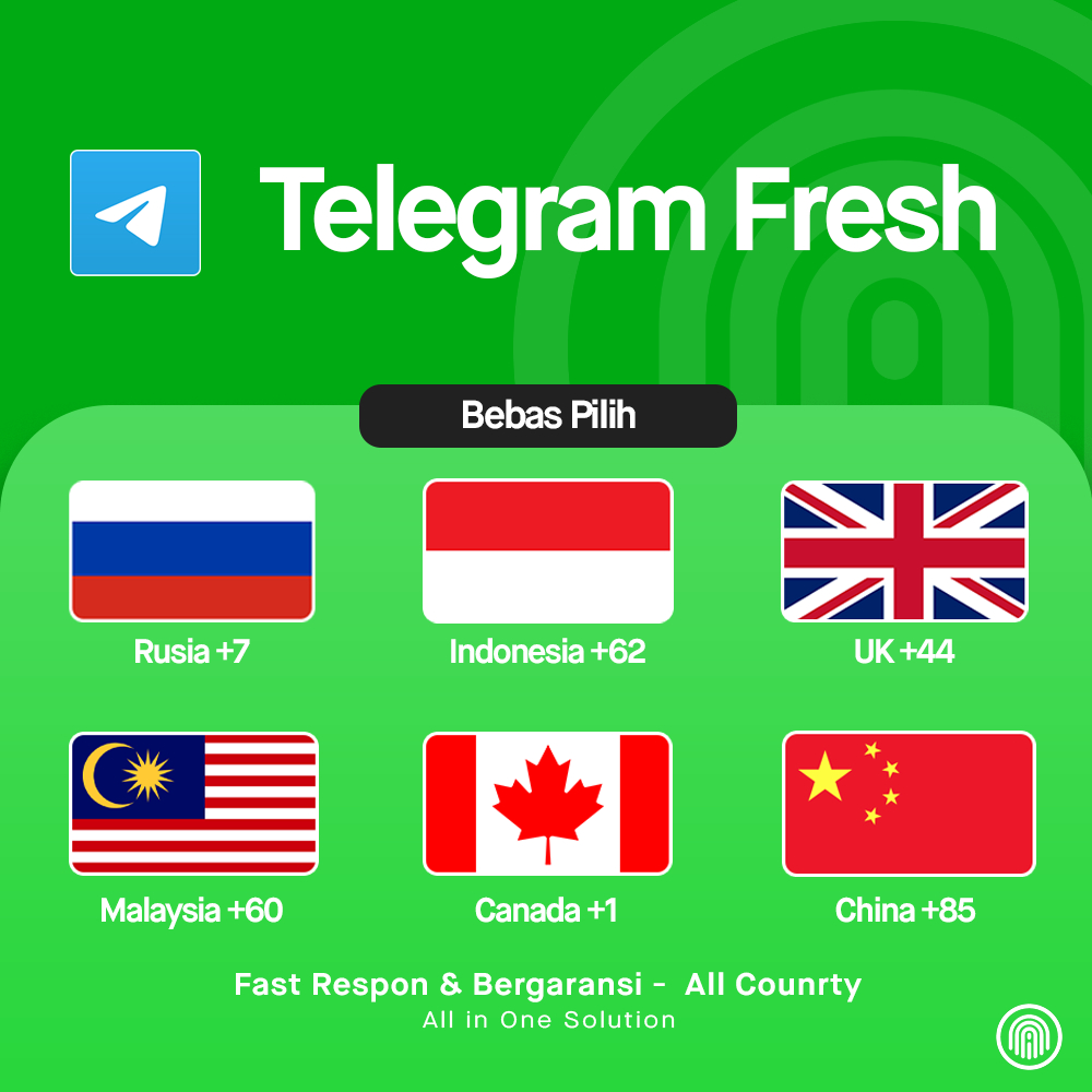 Jual Telegram Fresh - Indonesia | Canada | UK | China | Malaysia | Siap ...