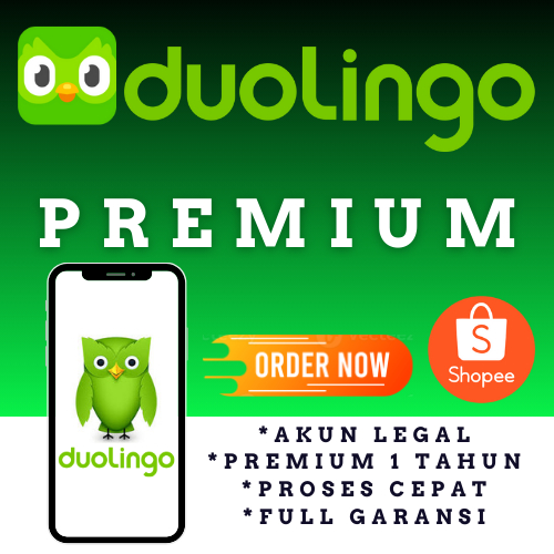Jual DuoLingo Premium 1 Tahun Full Garansi Proses Cepat | Shopee Indonesia
