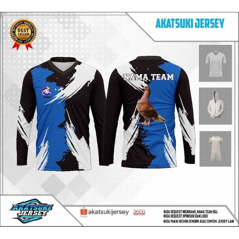 Jual JERSEY MERPATI CUSTOM FULL PRINTING FREE DESAIN | Shopee Indonesia