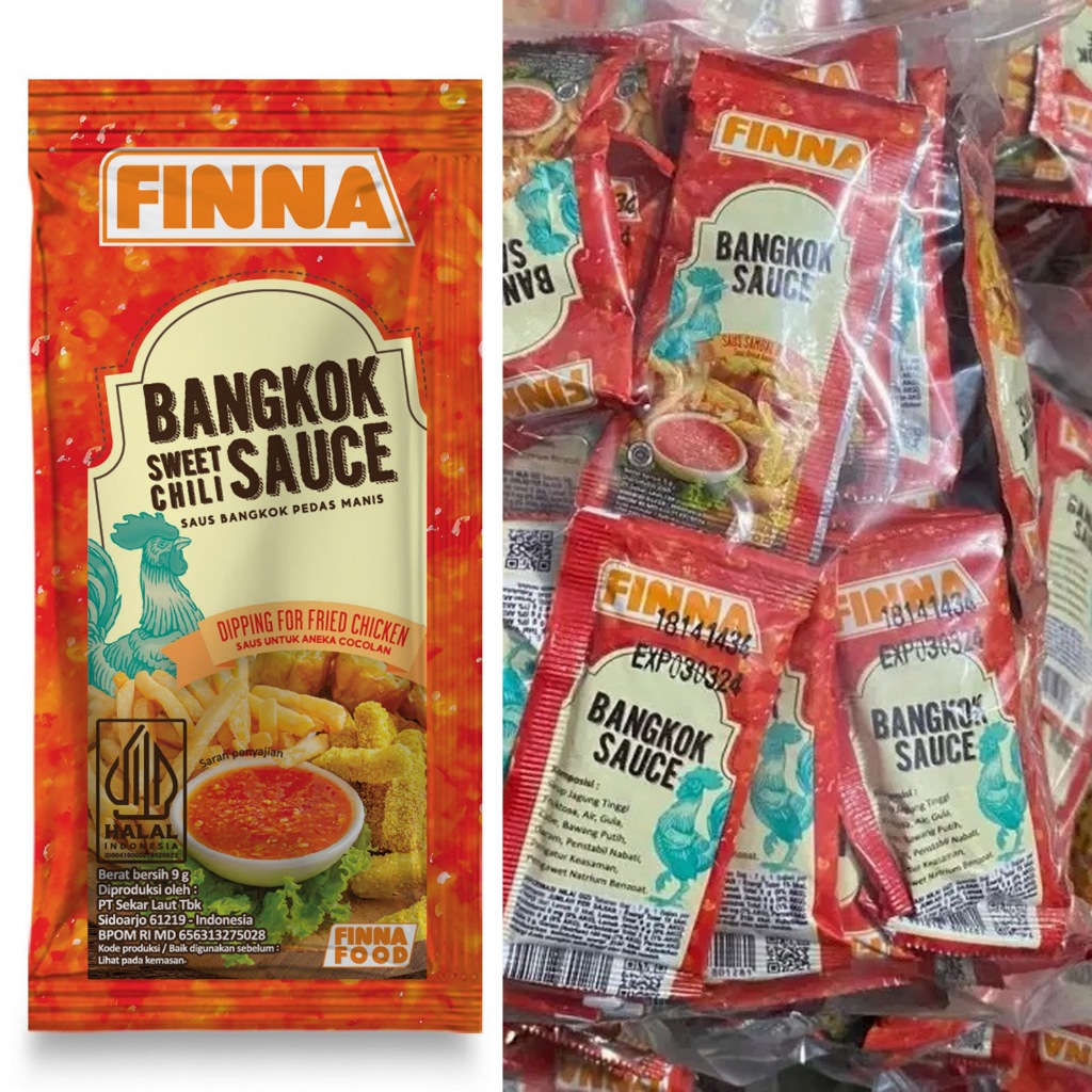 Jual Finna Sambal Bangkok Sachet isi 50 pcs – Saus Sambal Dimsum ...