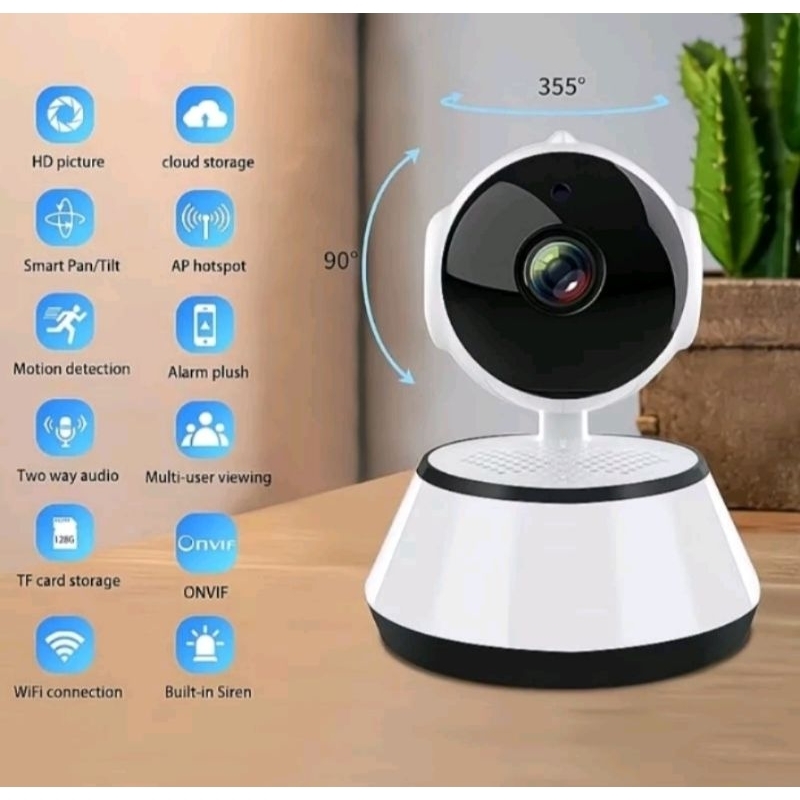 Jual Cctv wifi kamera V380 IP SMART HD PTZ 360 Derajat | Shopee Indonesia
