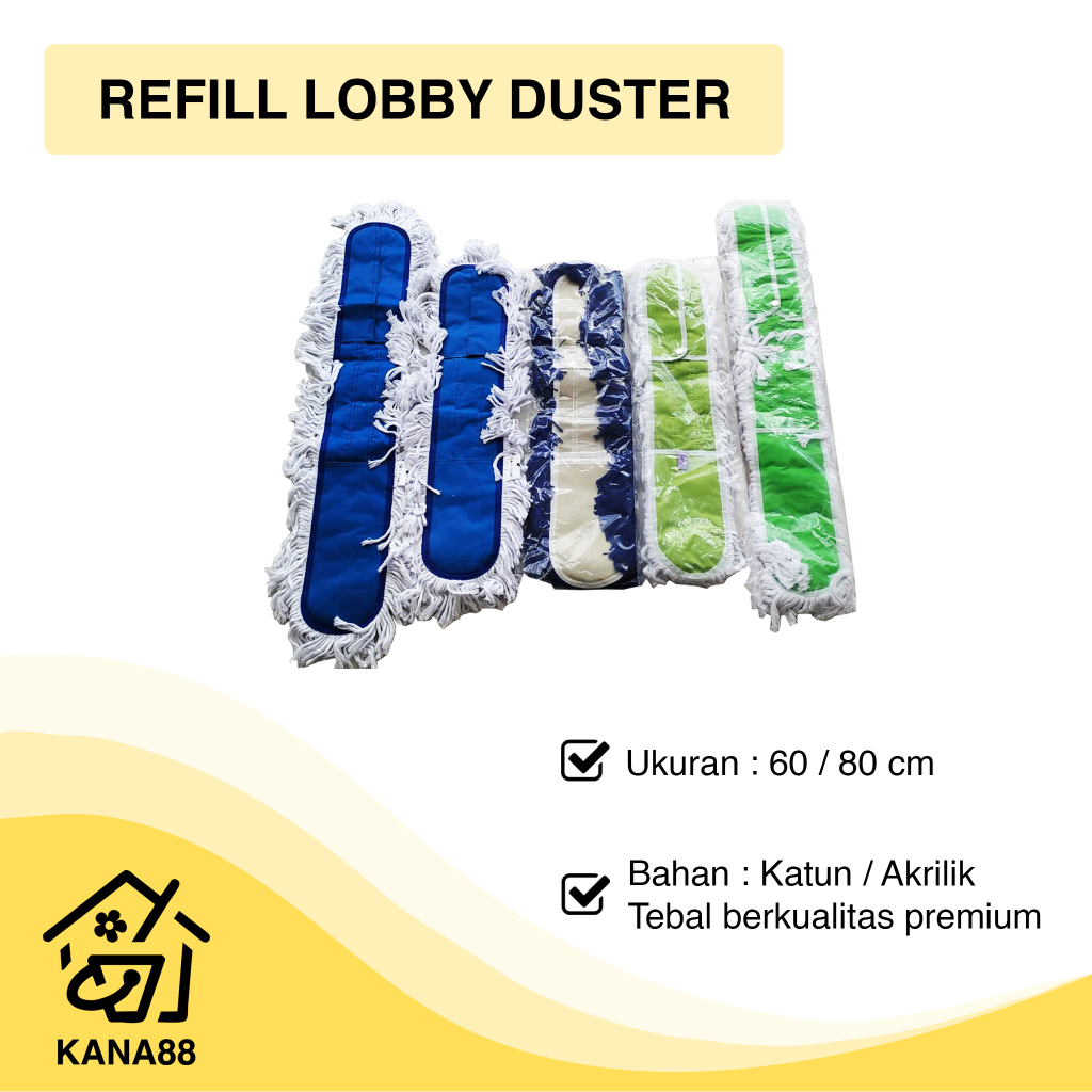 Jual Kain Refill Lobby Duster BeClean Kain Lap Pel Lantai Panjang Tebal ...