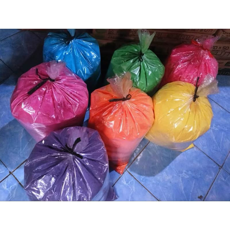 Jual Holi powder/ Paket Holi Powder/Bubuk warna warni/tepung HOLY 250gr ...