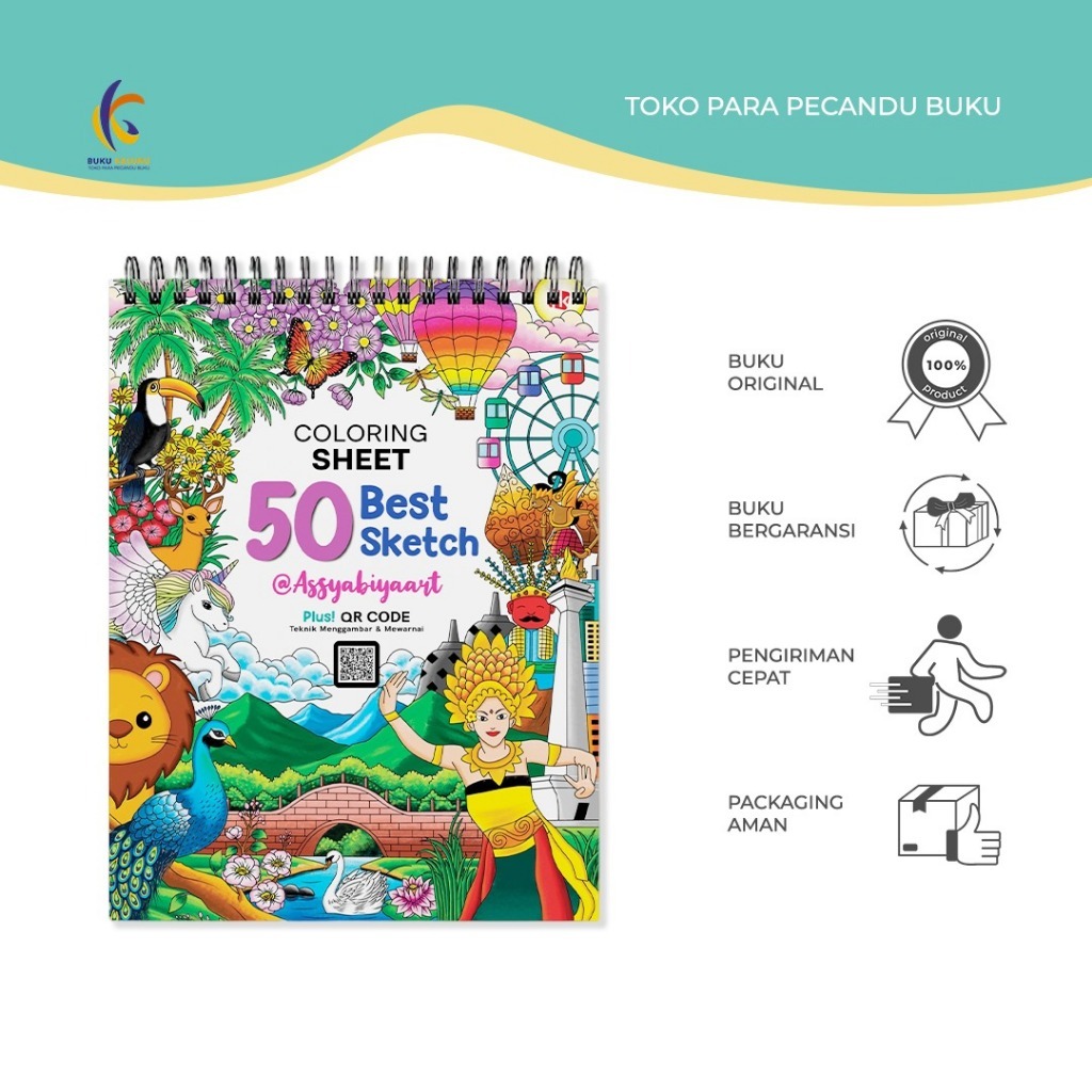 Jual Buku Coloring - Coloring Sheet 50 Best Sketch - Ruang Kata ...