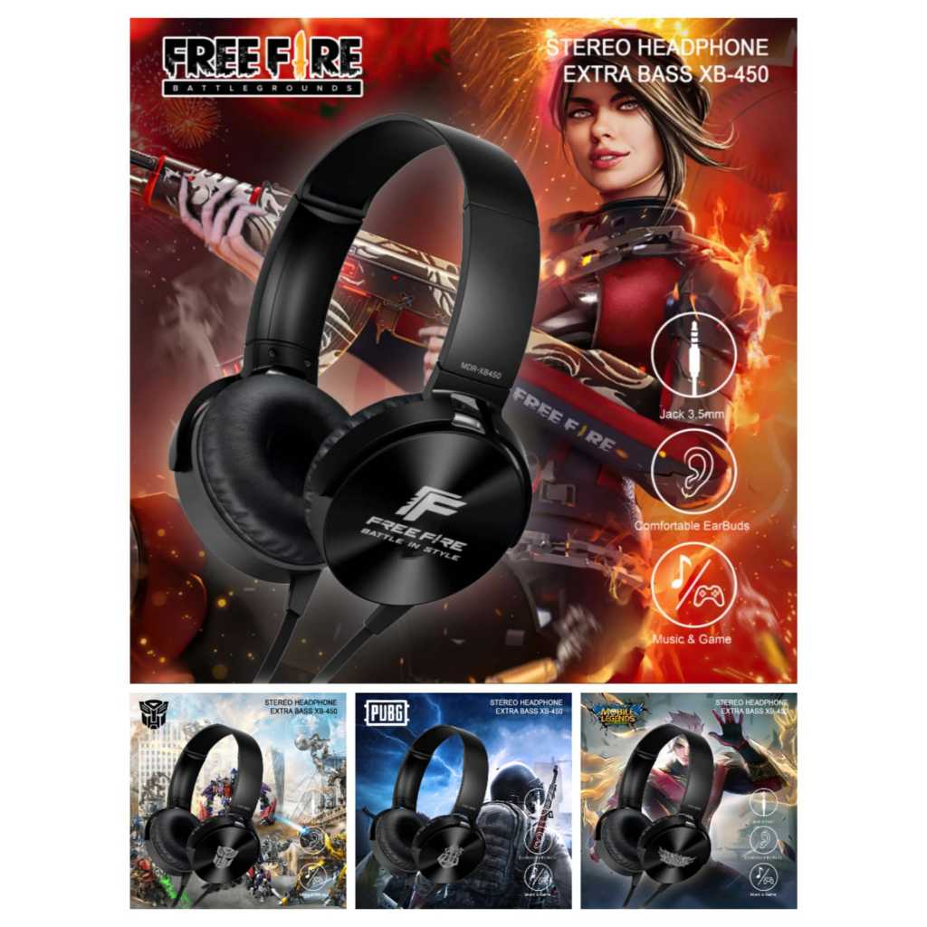 Jual HF HANSFREE BANDO HERO GAMING KABEL + Witch Mic Extra Bass ...