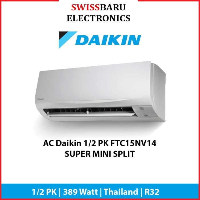 Jual MANADO - AC Daikin 1/2 PK FTC15NV14 Split 1/2PK SMS Standard FTC15 Thailand | Shopee Indonesia