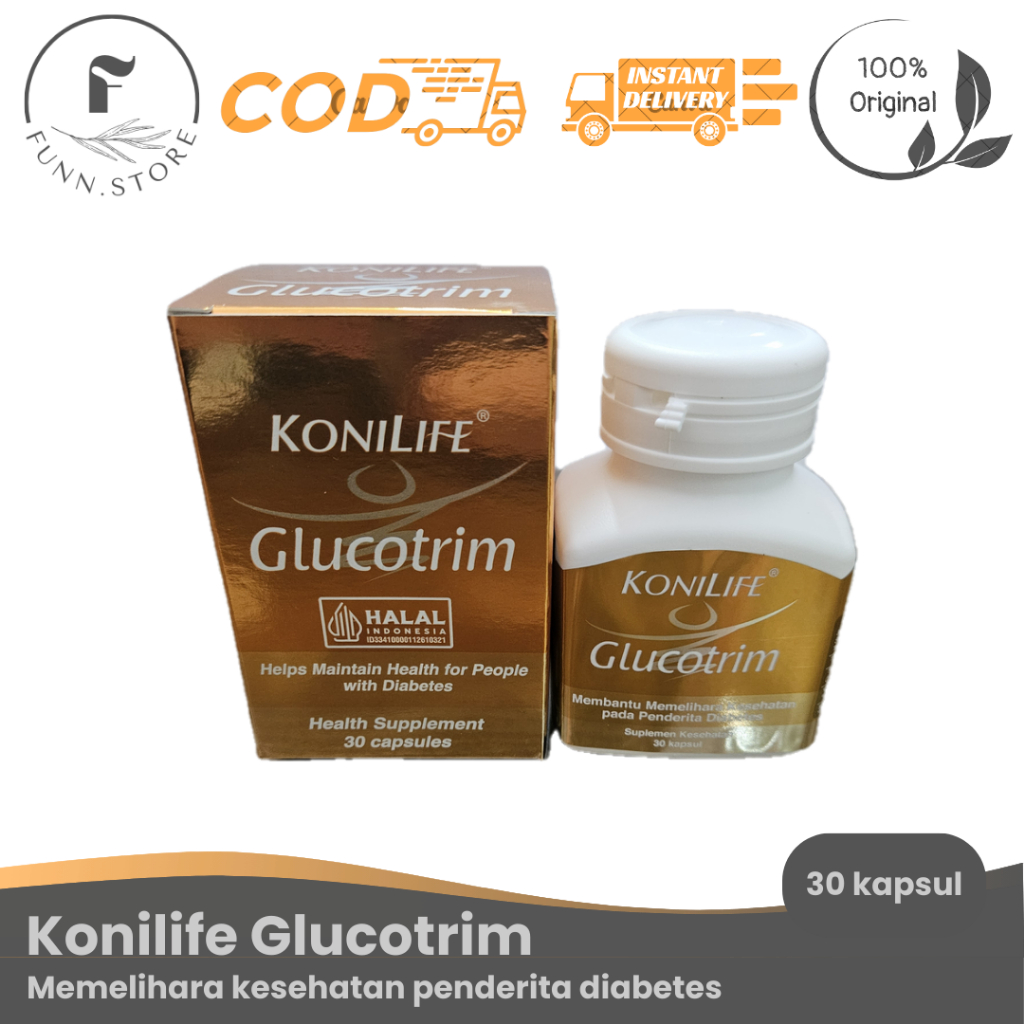 Jual KONILIFE GLUCOTRIM - 30 KAPLET / MENJAGA KADAR GULA DARAH ...