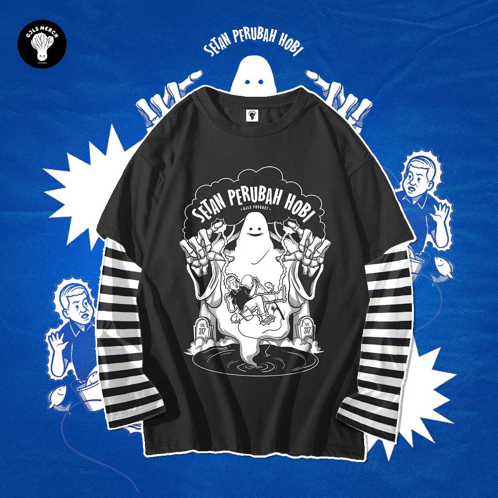 Jual GJLS Merch | T-Shirt Oversize Setan Perubah Hobi | Shopee Indonesia