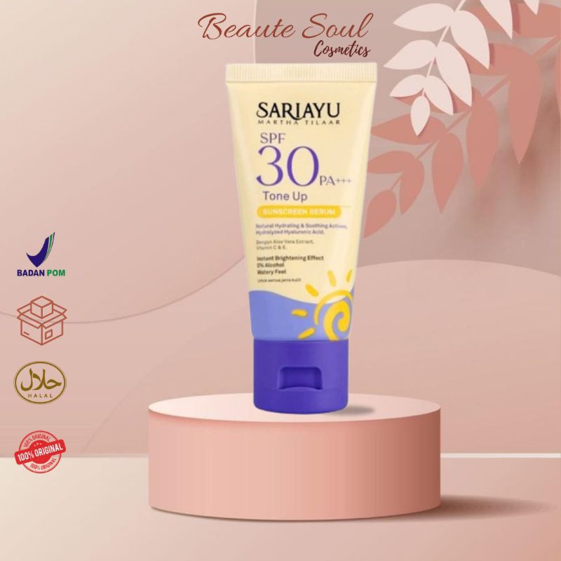 Jual Sariayu SPF 30 PA+++ Tone Up Sunscreen Serum 30 ml ~Beaute Soul ...