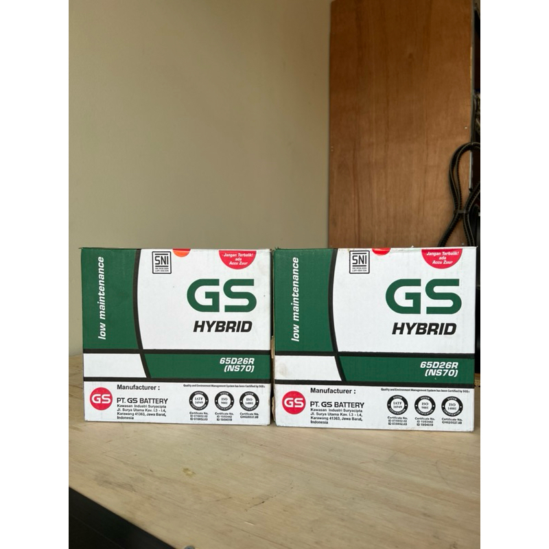 Jual Aki Accu Basah Mobil GS Hybrid Astra NS70 65D26R 12V-65AH (ASLI ...