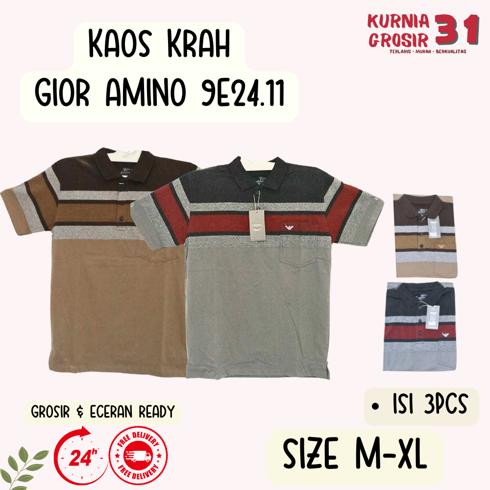 Jual KAOS KRAH GIOR AMINO BALOK 9E24.11 / PAKAIAN LAKI-LAKI / KAOS ...