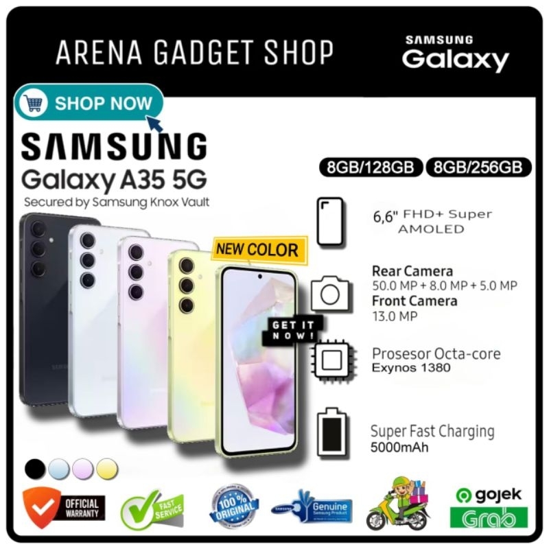 Jual Samsung Galaxy A35 5G Ram 8/256GB New Garansi Resmi Samsung SEIN Indonesia | Shopee Indonesia
