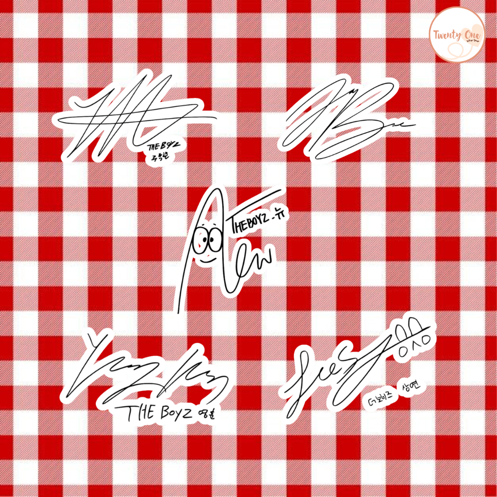 Jual Sticker Transparan The Boyz Signature Tanda Tangan TTD | Shopee ...