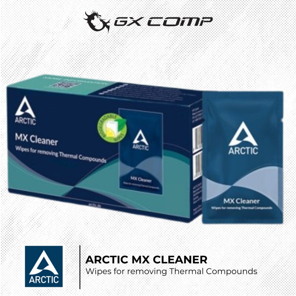 Jual ARCTIC MX CLEANER - Wipes for removing Thermal Compounds (1 PCS ...
