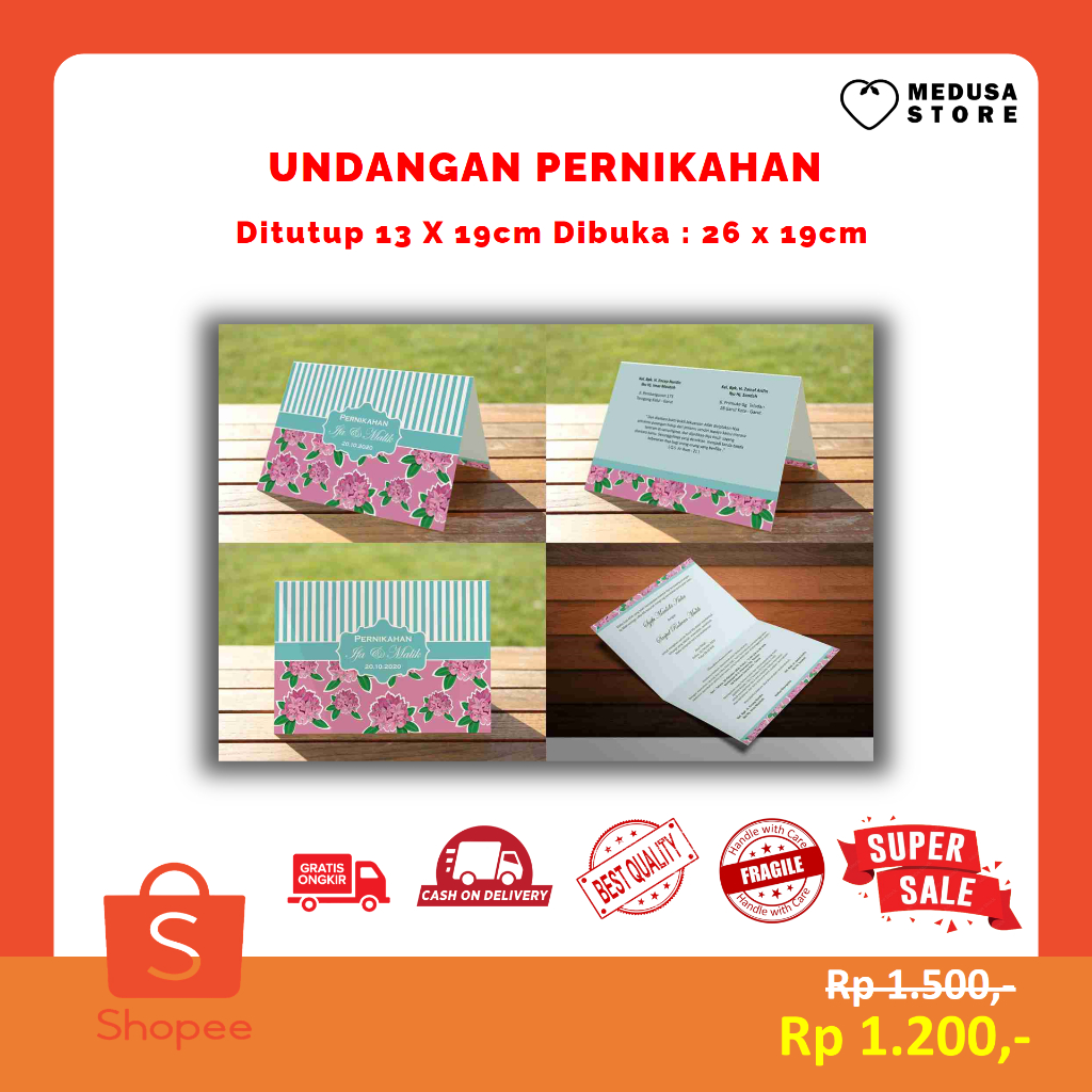 Jual Undangan Nikah/Wedding/Pernikahan Unik, Estetik, Aesthetic dan ...