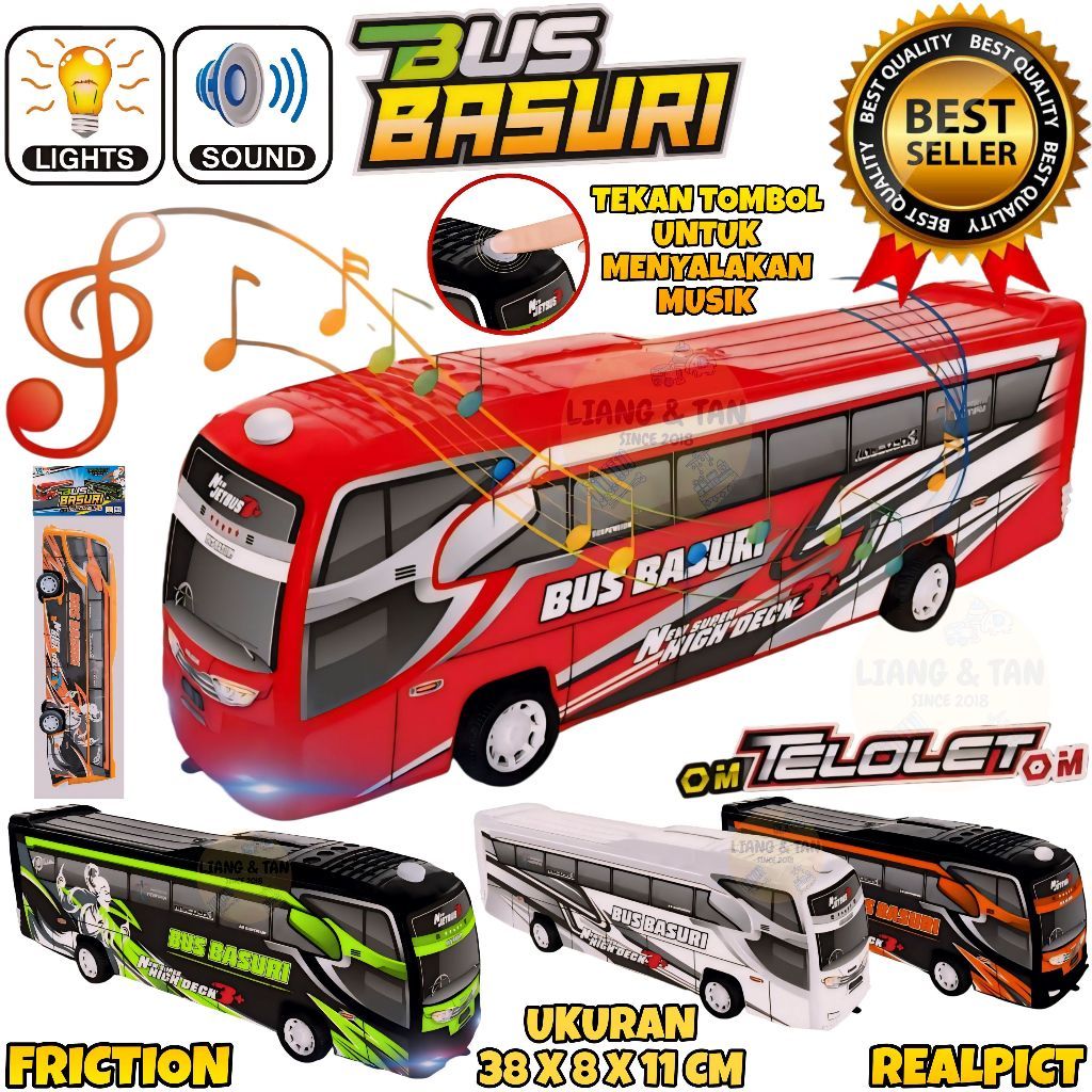 Jual MAINAN VIRAL MOBIL BUS BASURI TELOLET FULL MUSIK DAN LAMPU MAINAN ...