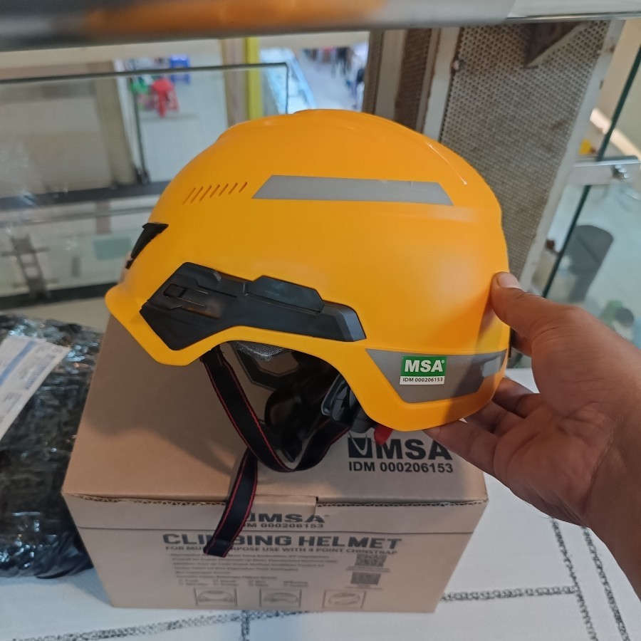 Jual Helm Safety Climbing MSA Kuning / Helm Safety Climbing Panjat ...