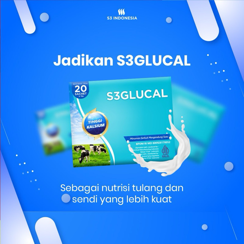 Jual S3 Glucal 100% Original - Isi 20 sachet | Shopee Indonesia