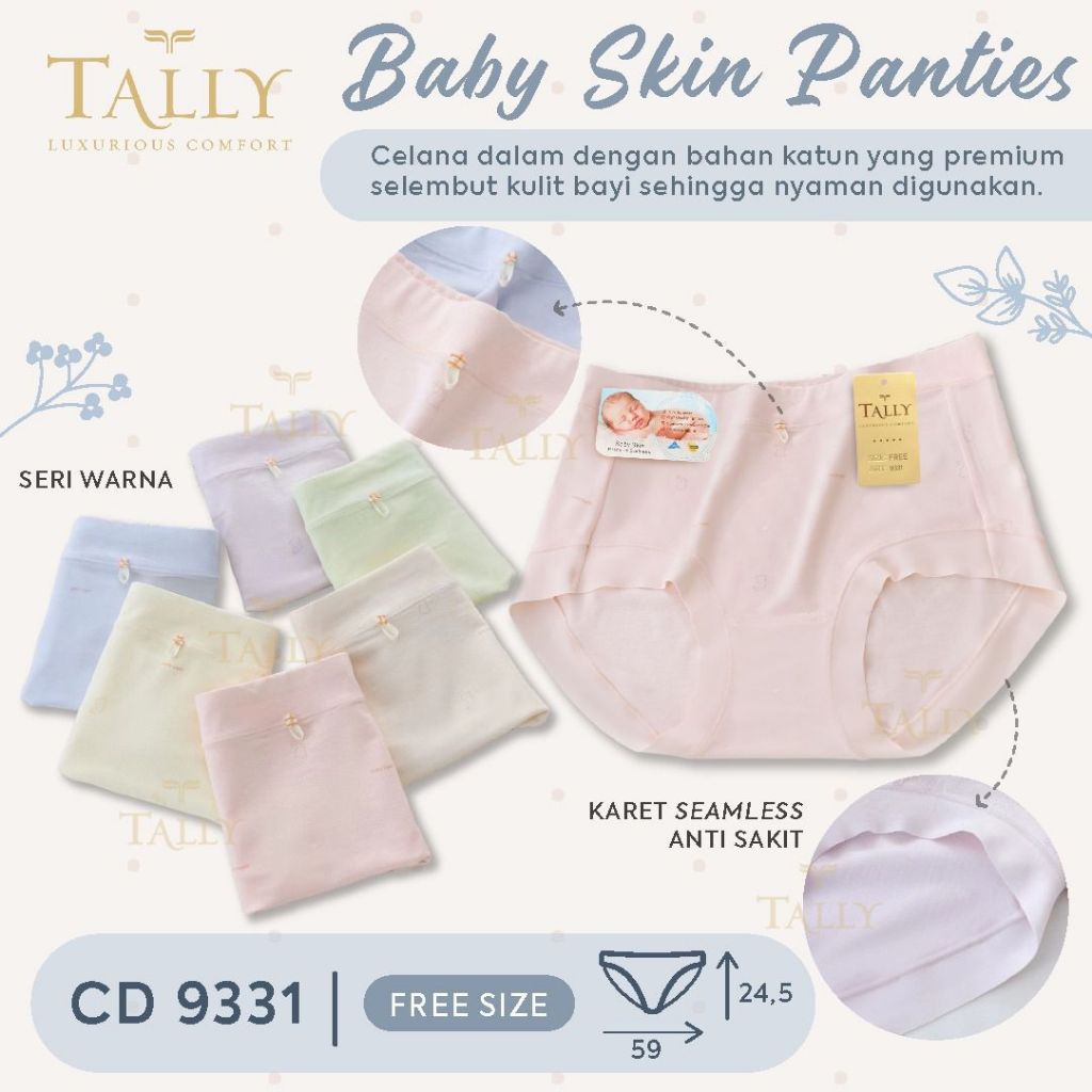 Jual YANTI98 - CD TALLY 9331 BABY SKIN BAHAN SUPER LEMBUT ADA MOTF ...